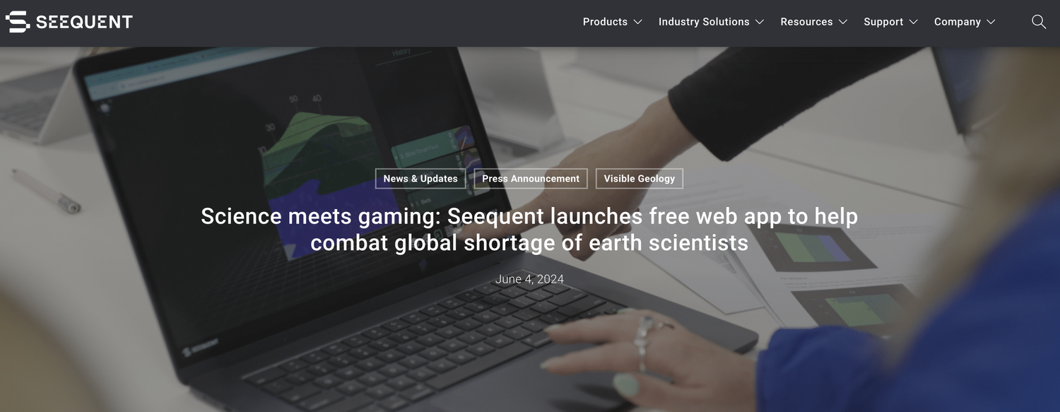 Seequent Launches Free Web APP to Revolutionize Geoscience Education