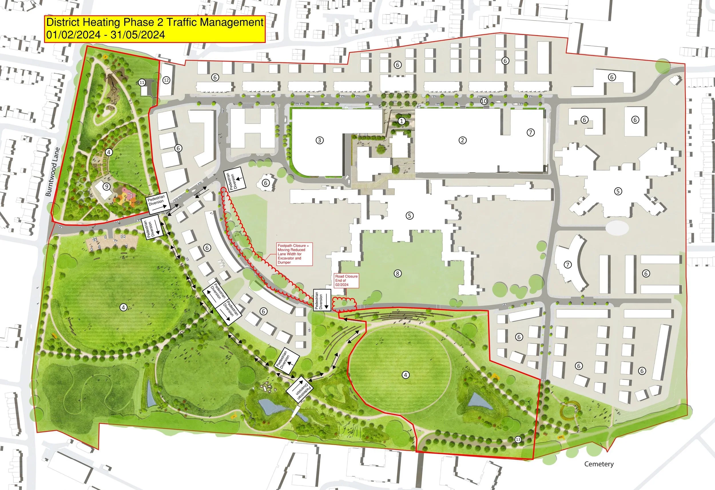 Springfield Village - Temporary Traffic and Pedestrian Diversions ...