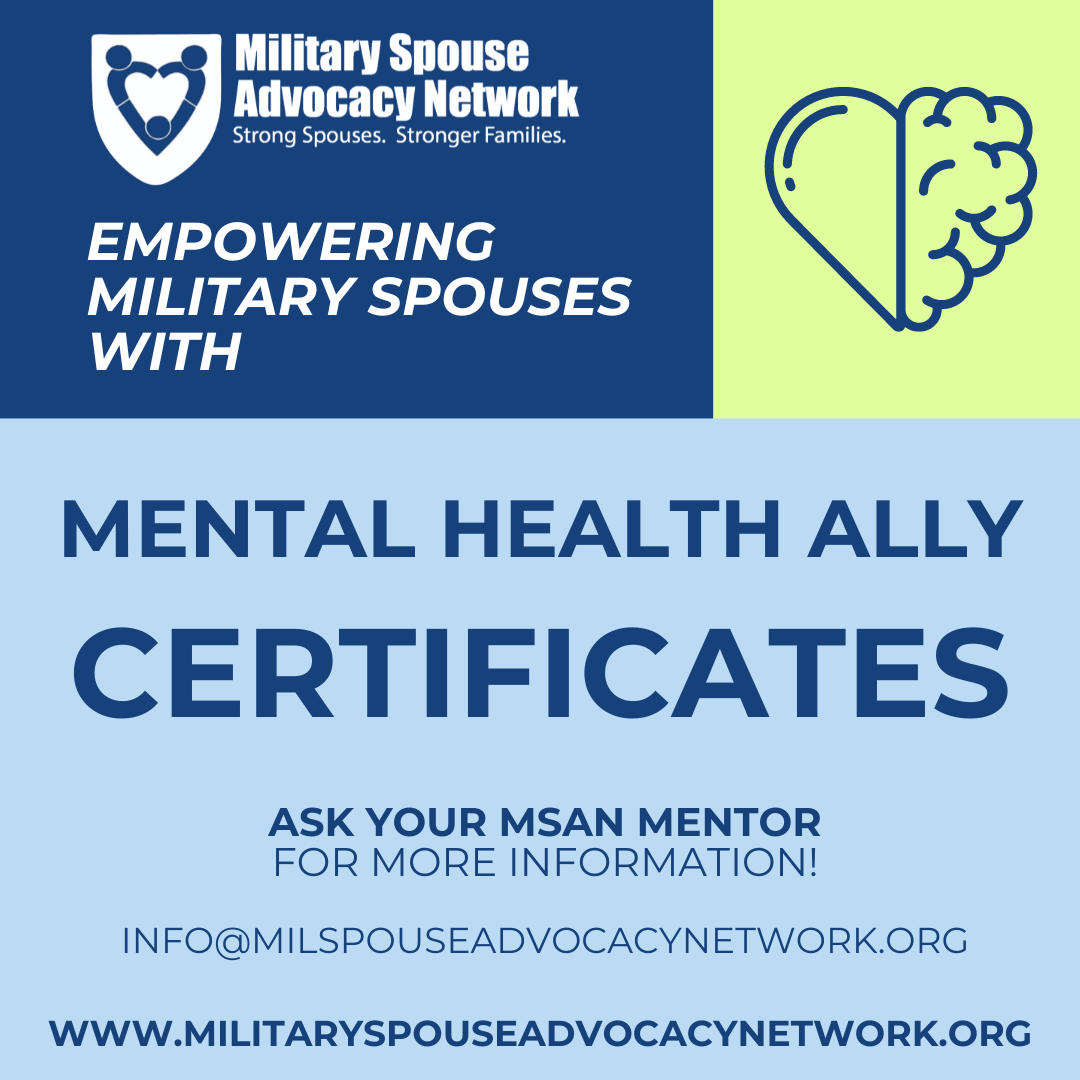 MHA Certification for Mentees — Military Spouse Advocacy Network