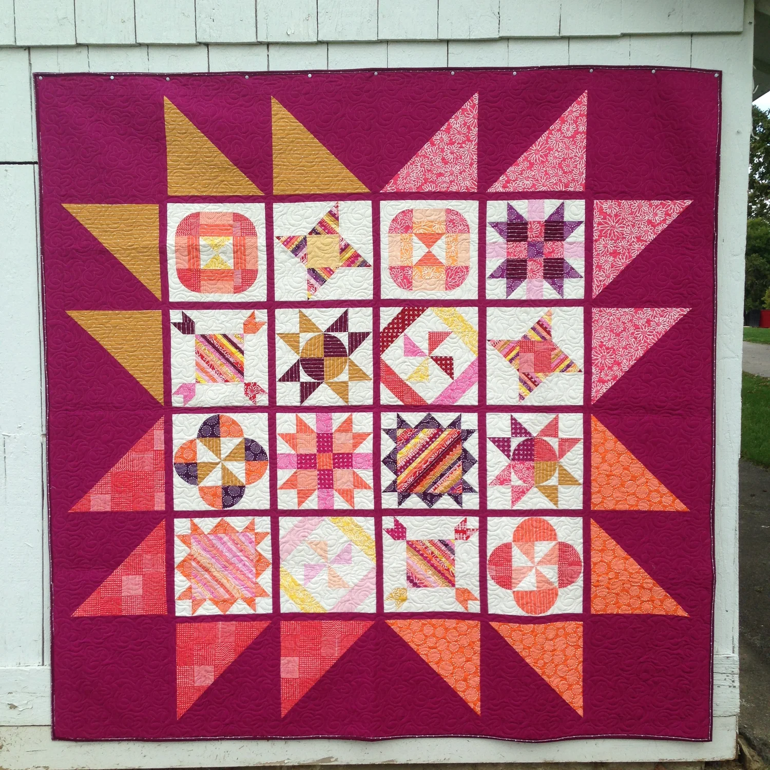 Bonfire Block of the Month Sampler Pattern — AnneMarie Chany Quilt Patterns