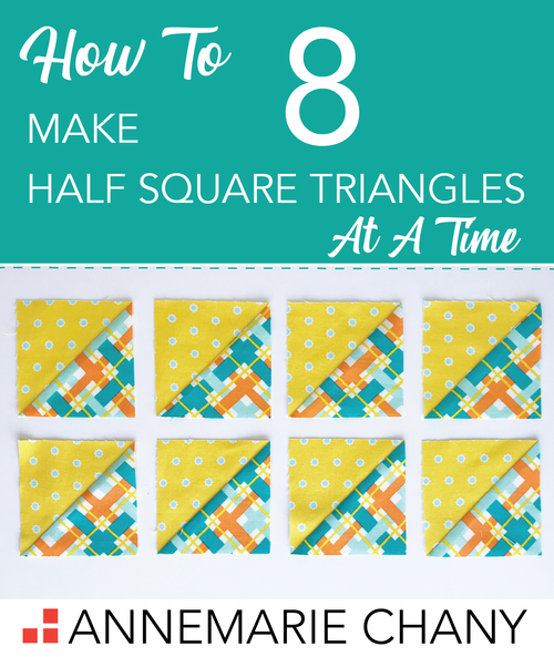 How to Make Half Square Triangles (HSTs) Eight At a Time | Quilt Block ...