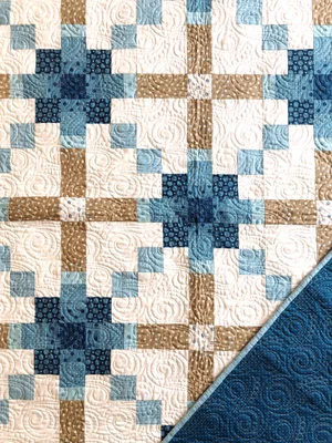 Gatekeeper Quilt Pattern in Delfina Fabric - Irish Chain goodness ...