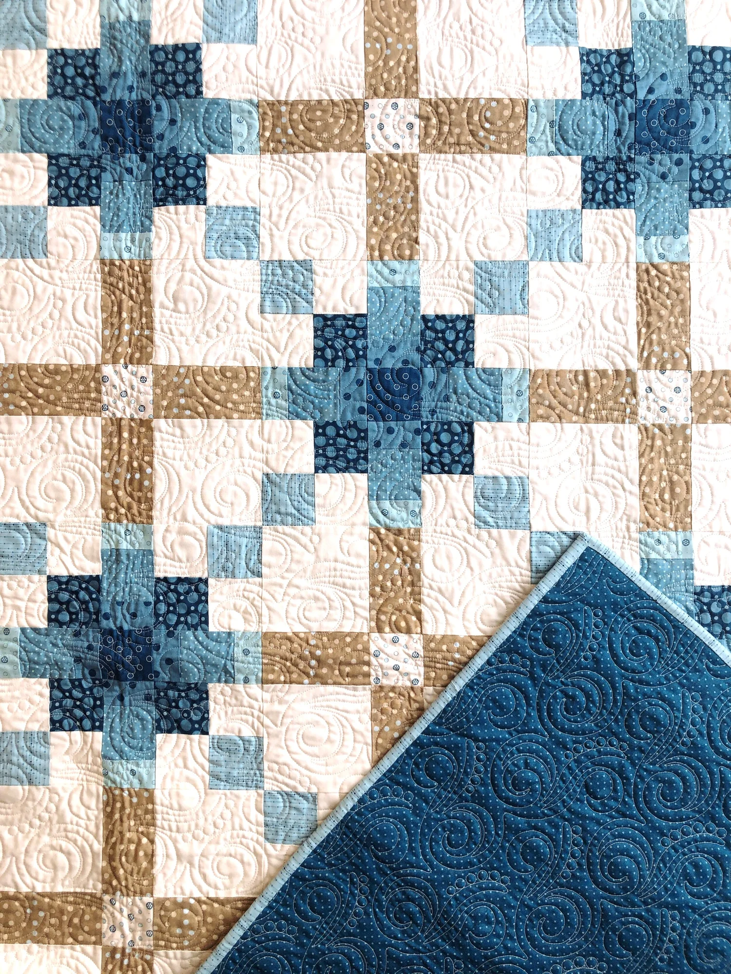 Gatekeeper Quilt Pattern in Delfina Fabric — AnneMarie Chany Quilt Patterns