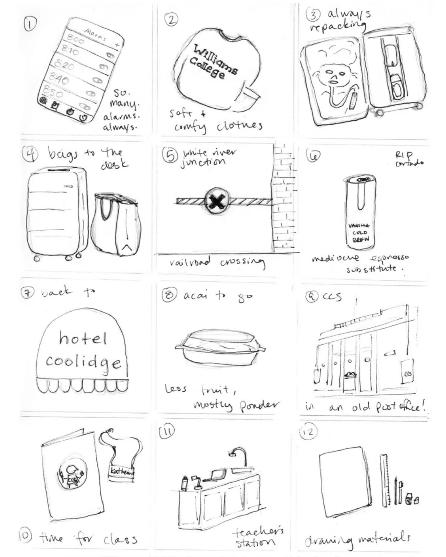 Daily Diary Comics (CCS Graphic Memoir) — Katherine / Conaway / Creative