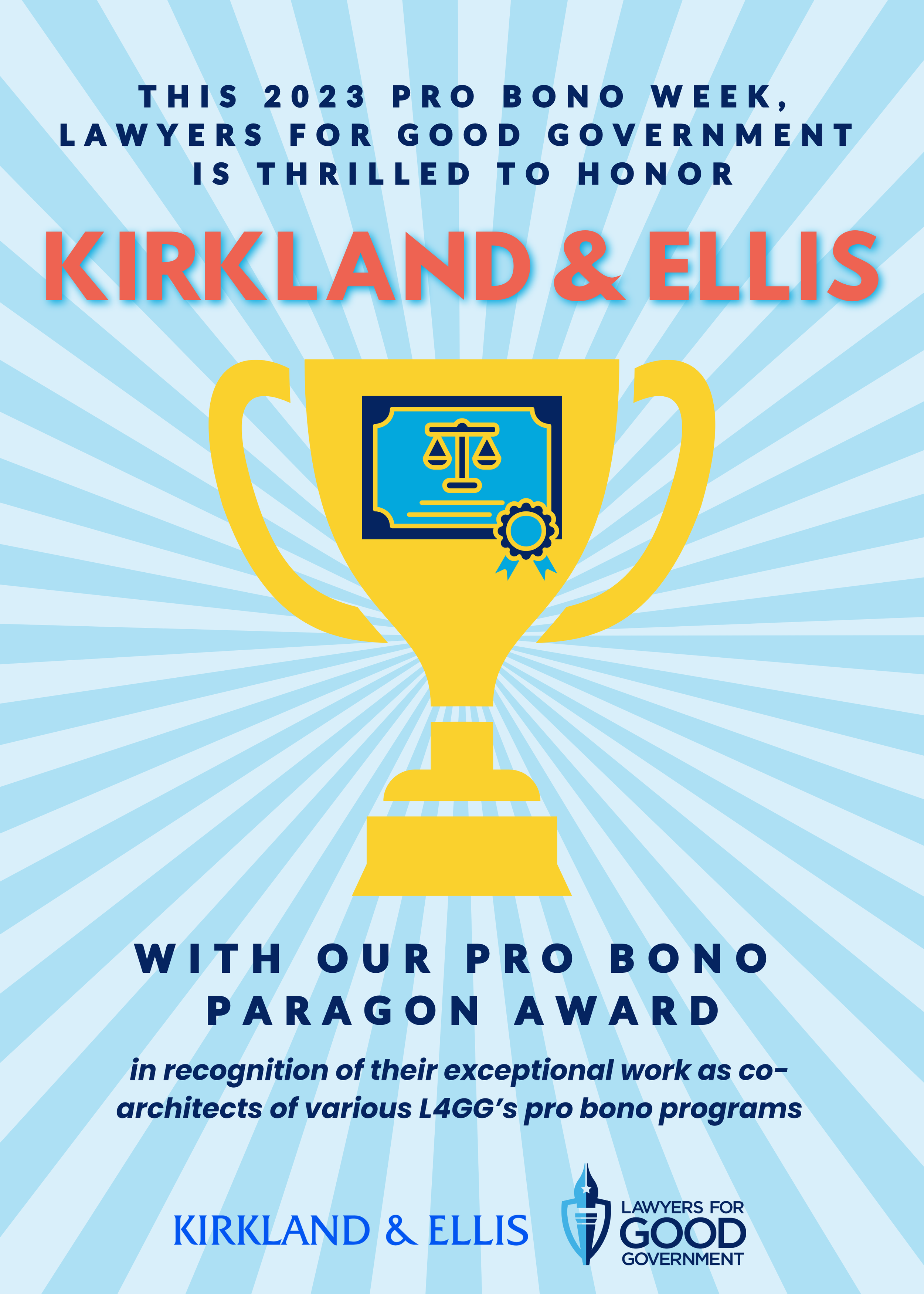 In Celebration of Pro Bono Week, Lawyers for Good Government Honors ...