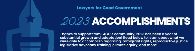 2023 Accomplishments — Lawyers for Good Government