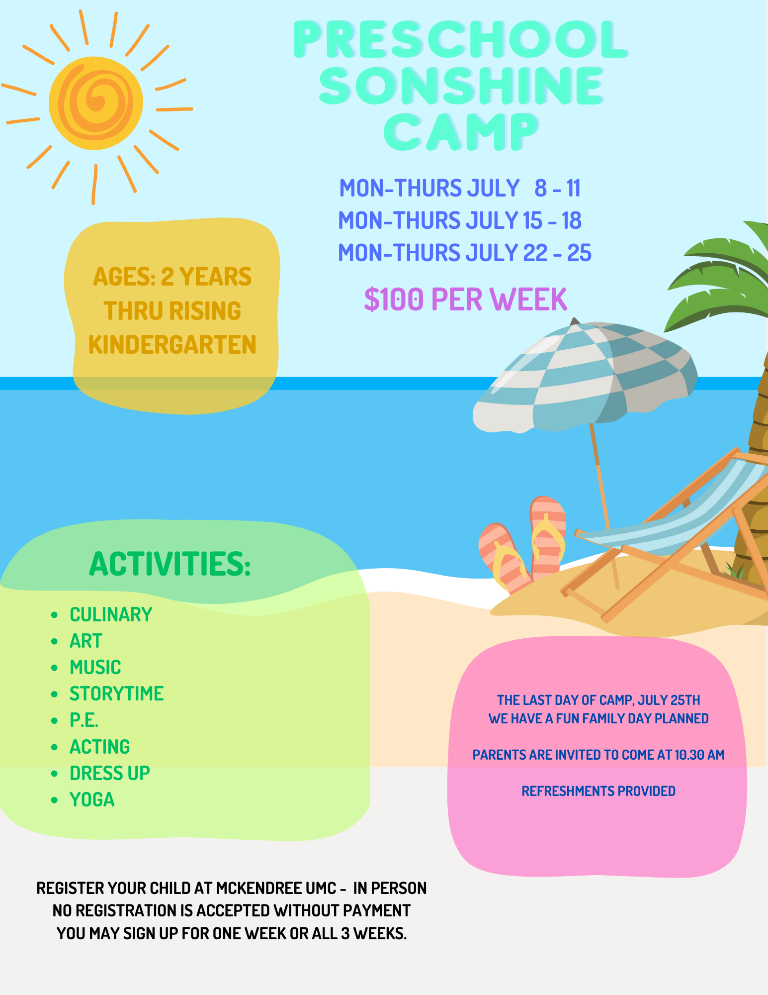 Preschool Summer Camp — McKendree UMC