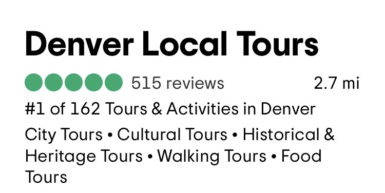 Denver Local Tours Walking Tours