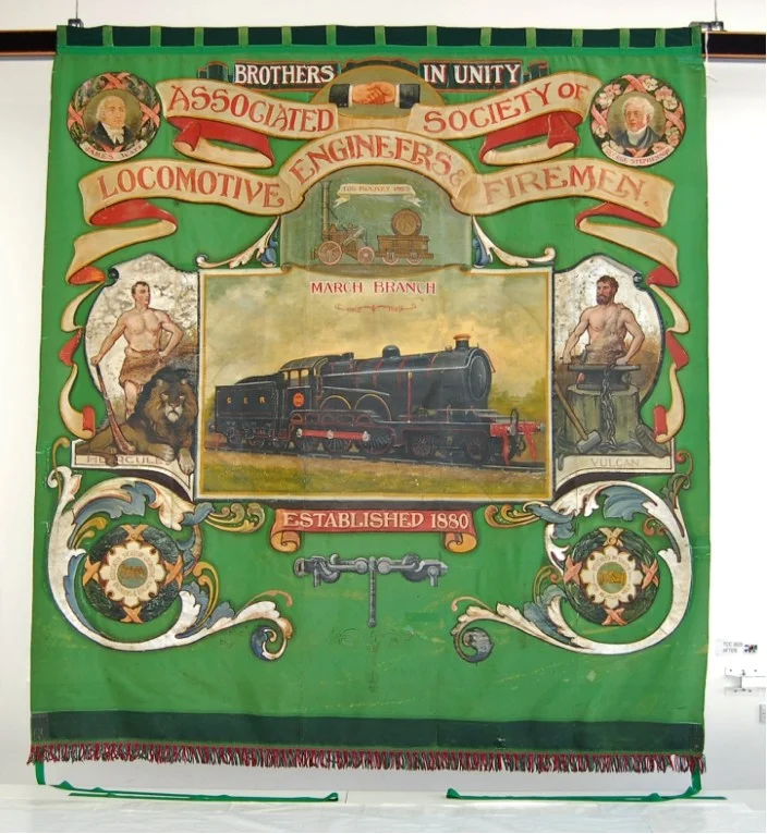 The conservation of a trade union banner — Kate Gill Conservation and ...