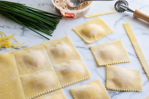 Crab Ravioli with Lemon Chive White Wine Sauce — Big T Coastal Provisions