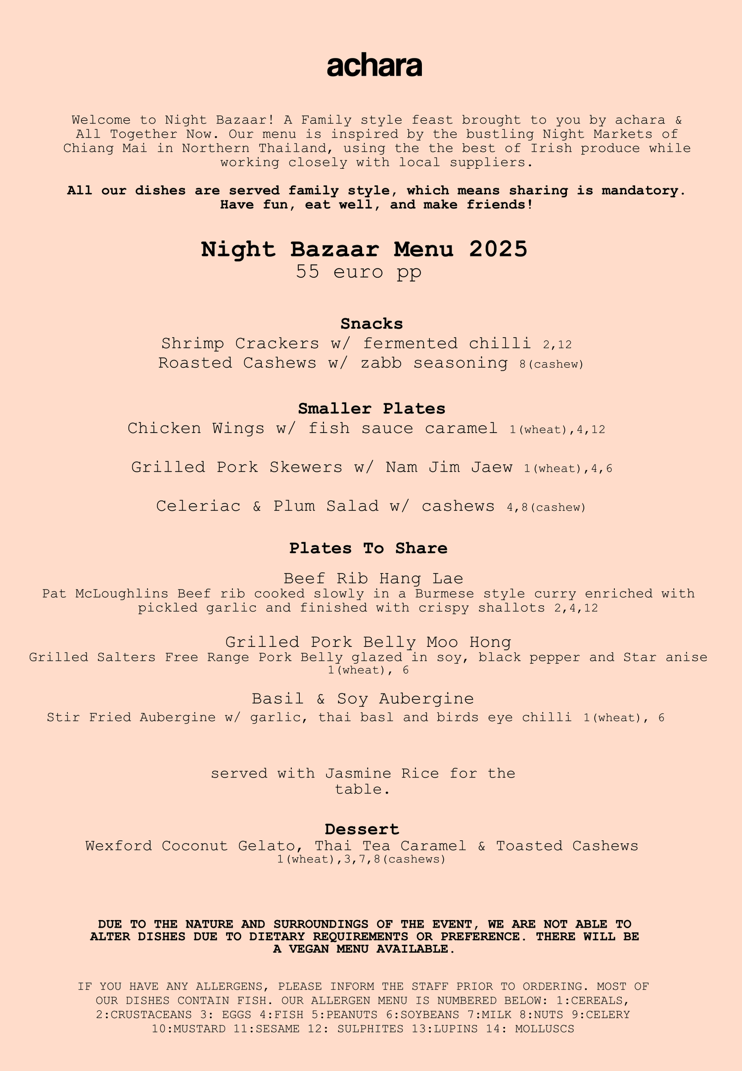 ACHARA — All Together Now