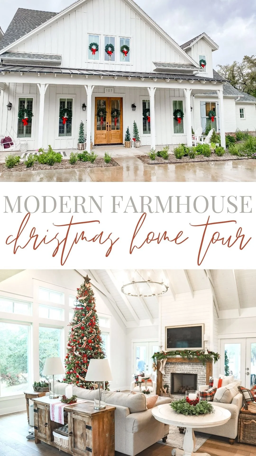 Christmas Modern Farmhouse Home Tour with Jessica of The Old Barn ...