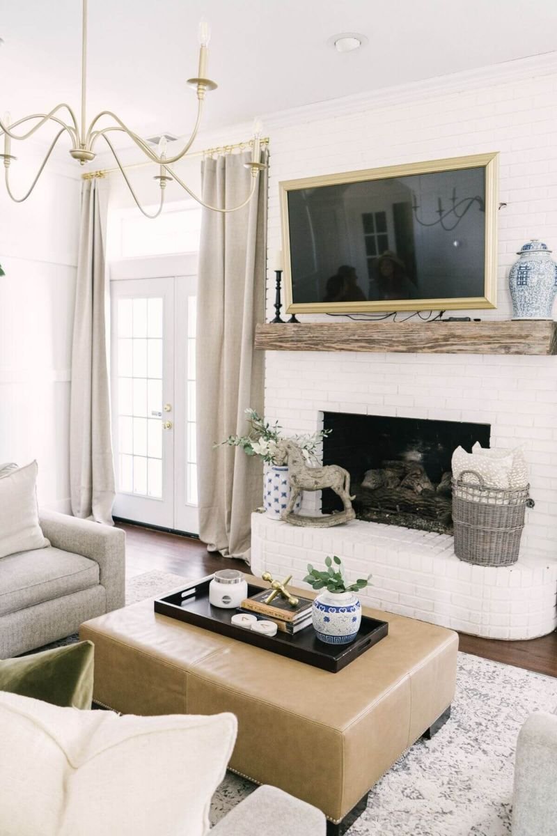 TV Over Fireplace Inspiration - Well Styled Mantels — Farmhouse Living