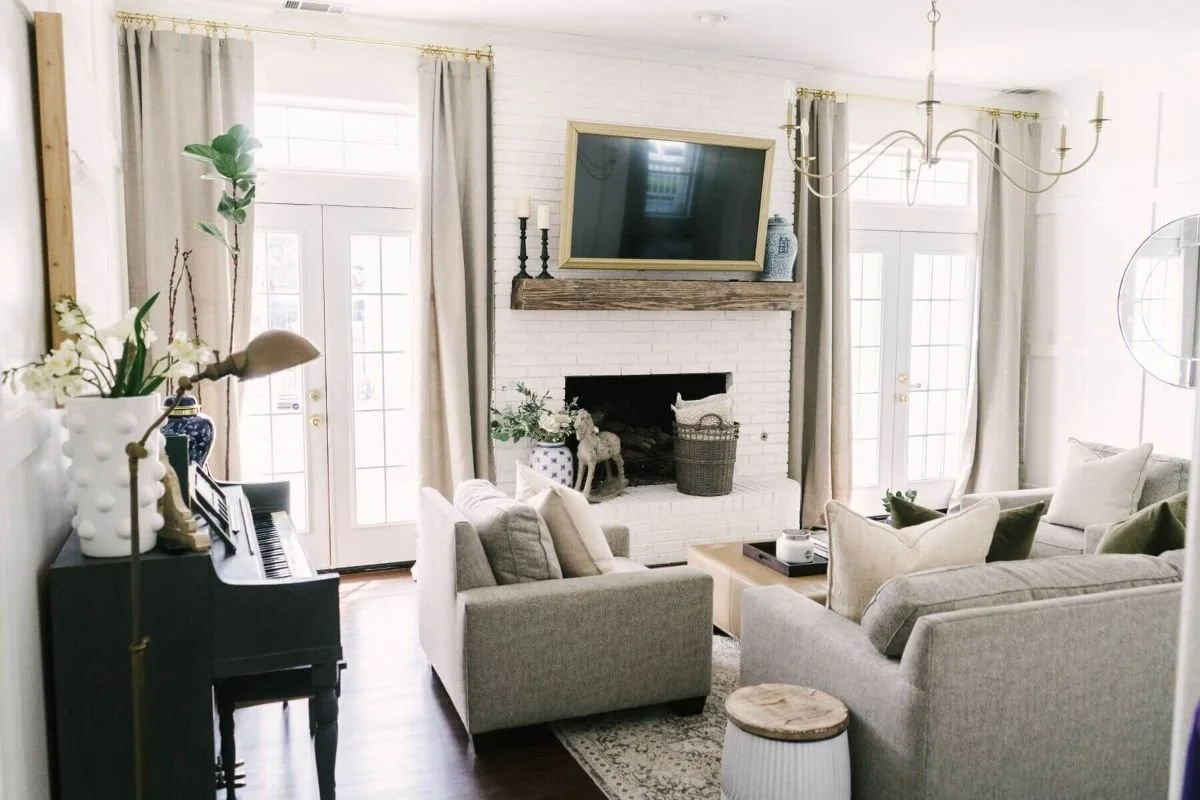 TV Over Fireplace Inspiration - Well Styled Mantels — Farmhouse Living