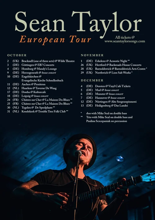 Sean Taylor, Musician - Official Website of Acclaimed Singer-Songwriter ...