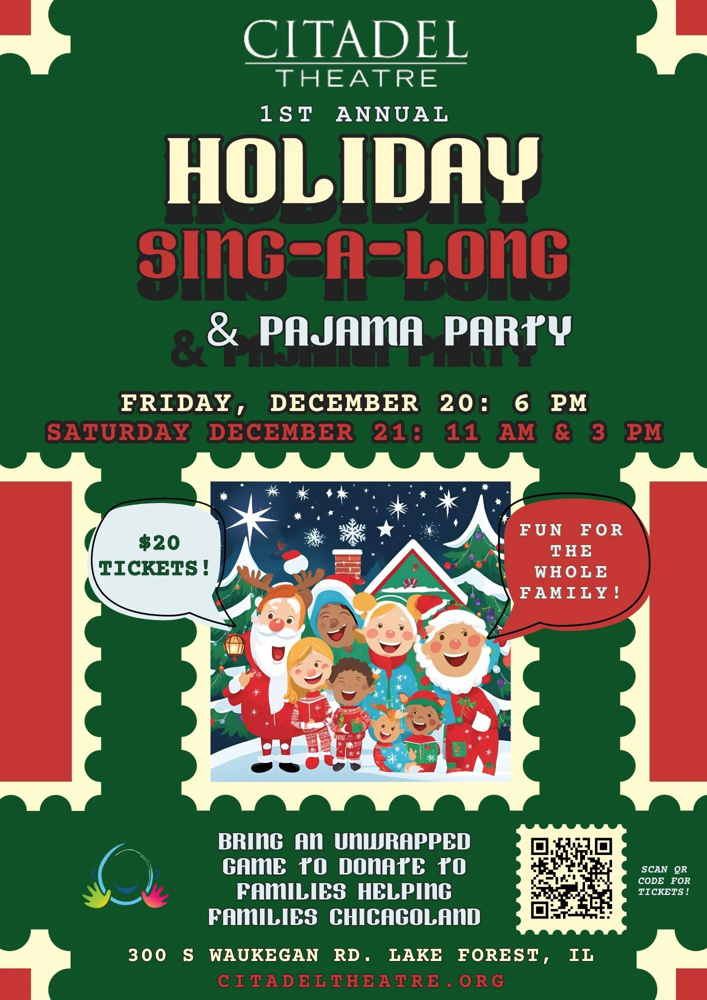Holiday Sing-A-Long & Pajama Party — Citadel Theatre