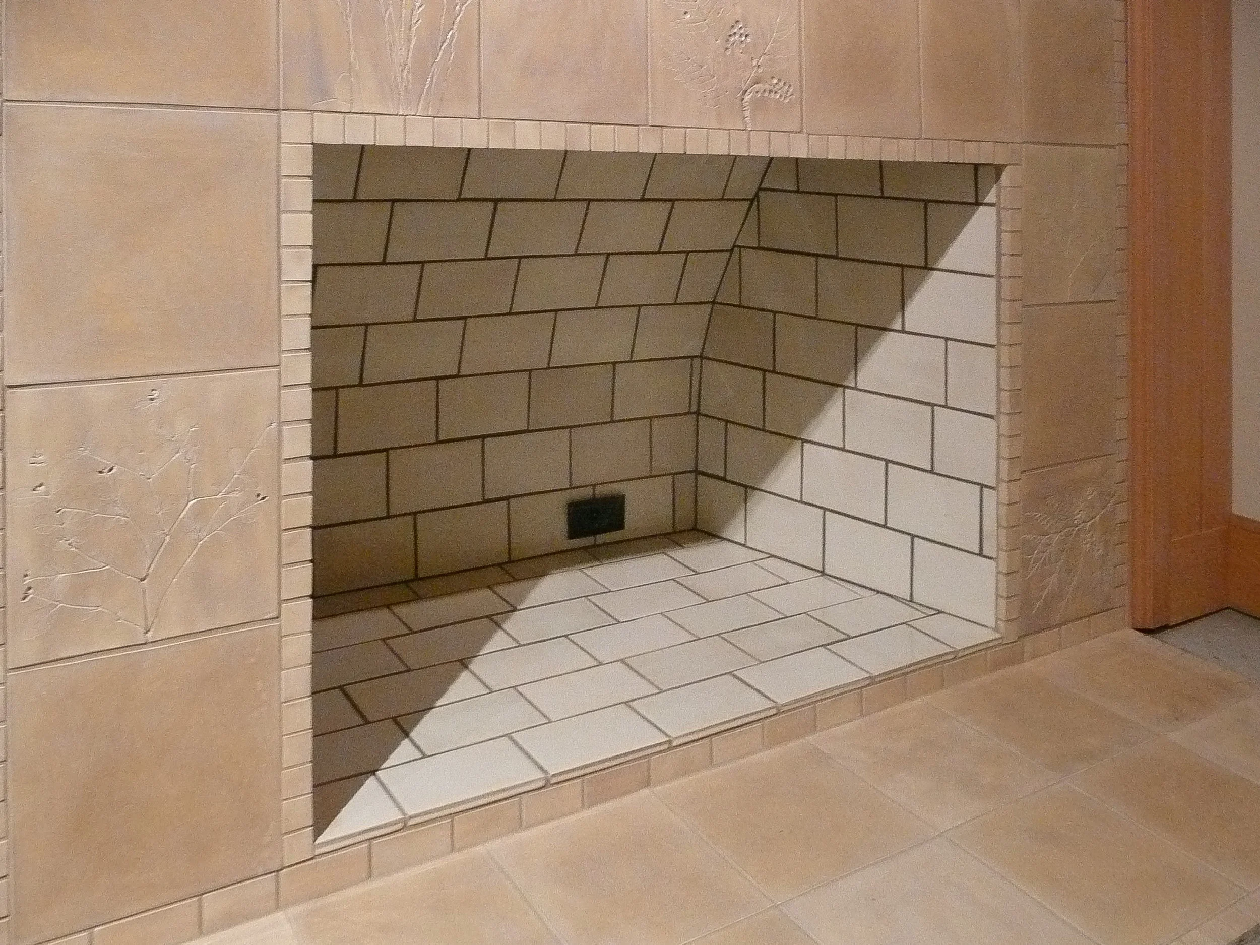 Running Bond — Firebox Tile by Ruth Frances Greenberg