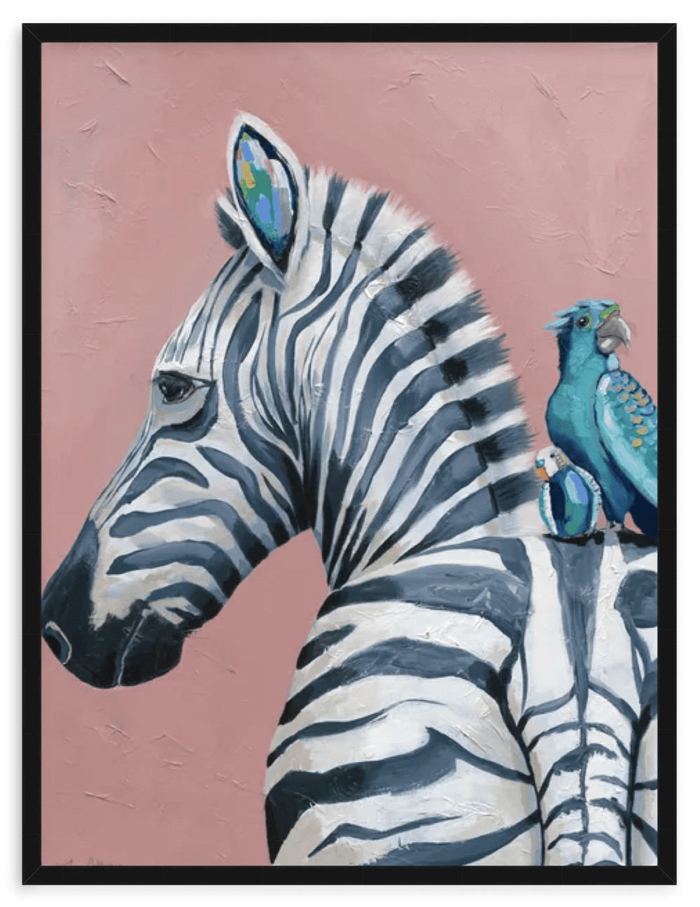 Abstract Zebra Paintings