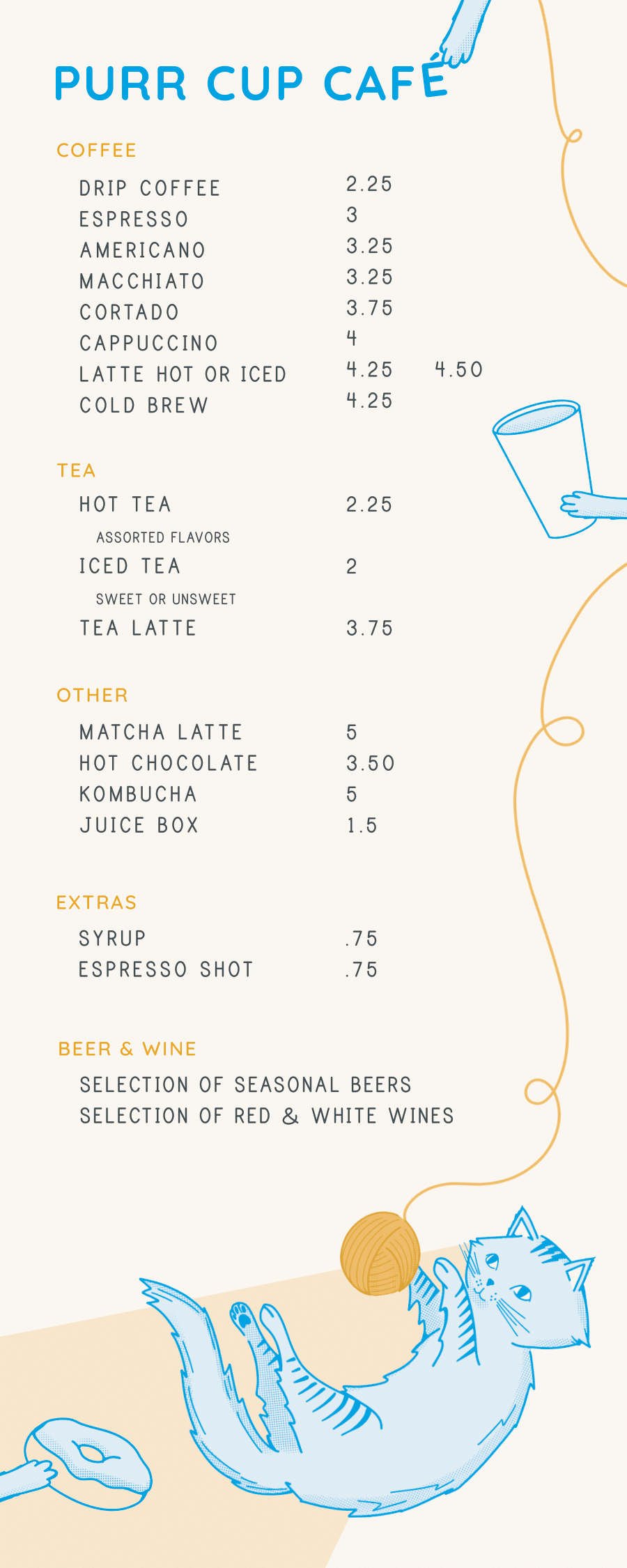 Menu — Purr Cup Cafe