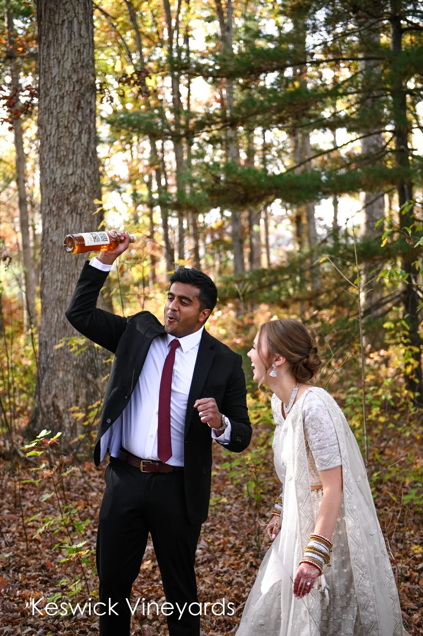 A Fusion of Cultures and Colors: Sarah & Rohan’s Wedding at Keswick ...
