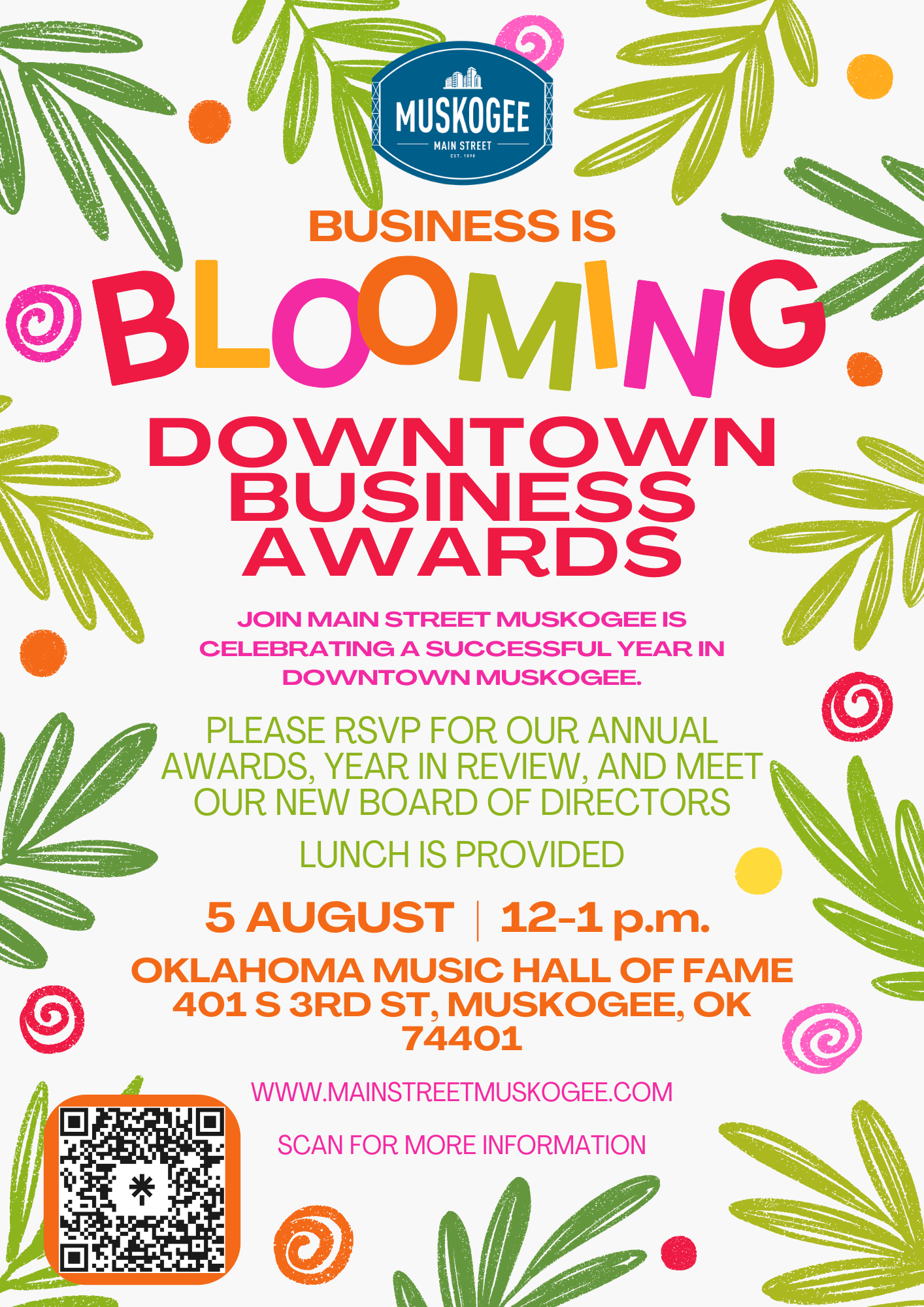 Calendar — Main Street Muskogee