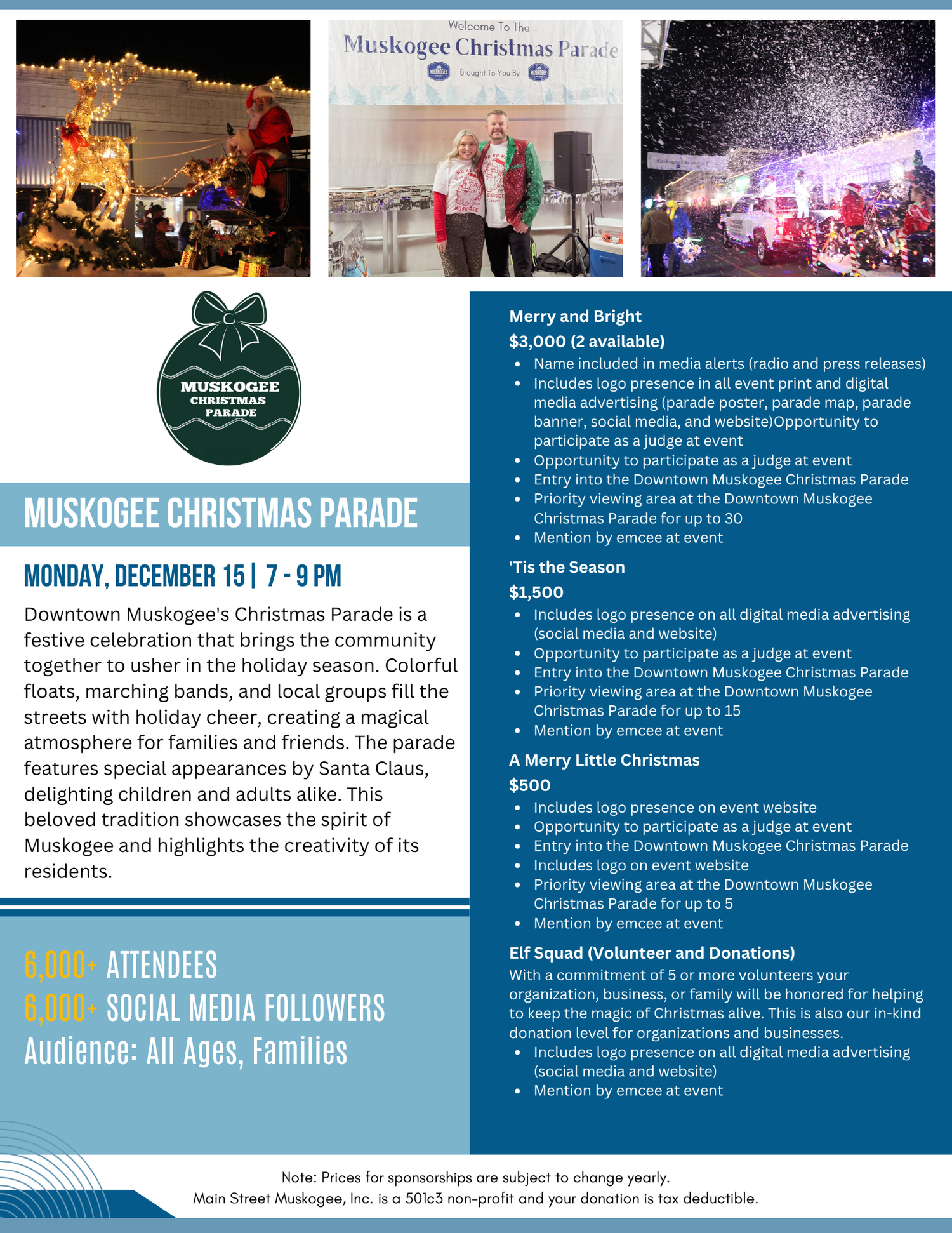 Christmas Parade — Main Street Muskogee