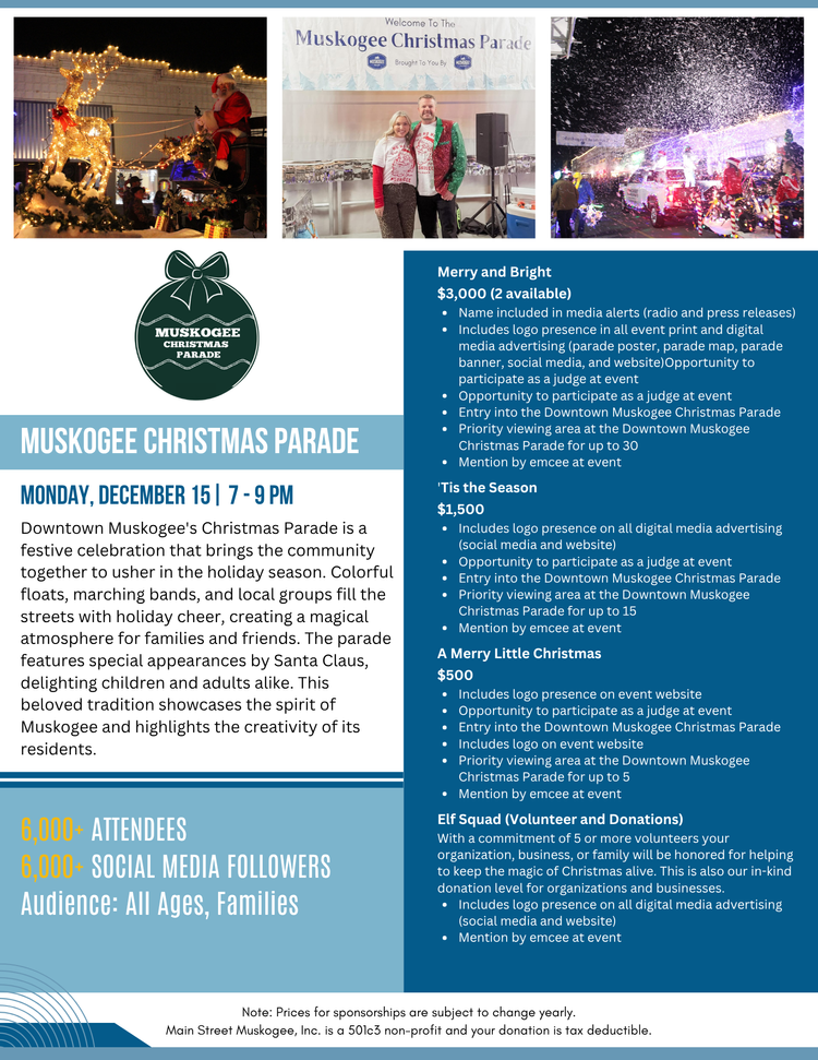 Christmas Parade — Main Street Muskogee