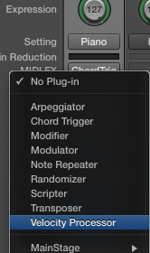 MainStage Velocity Curves – Sunday Sounds