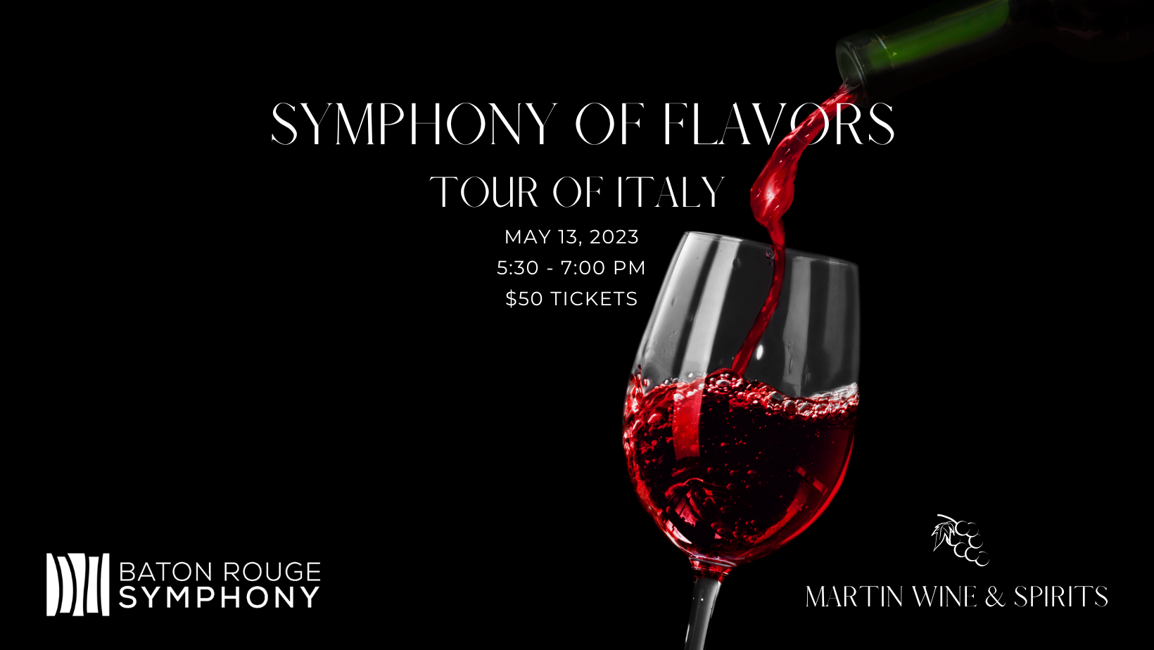 Symphony of Flavors: Tour of Italy — Baton Rouge Symphony Orchestra