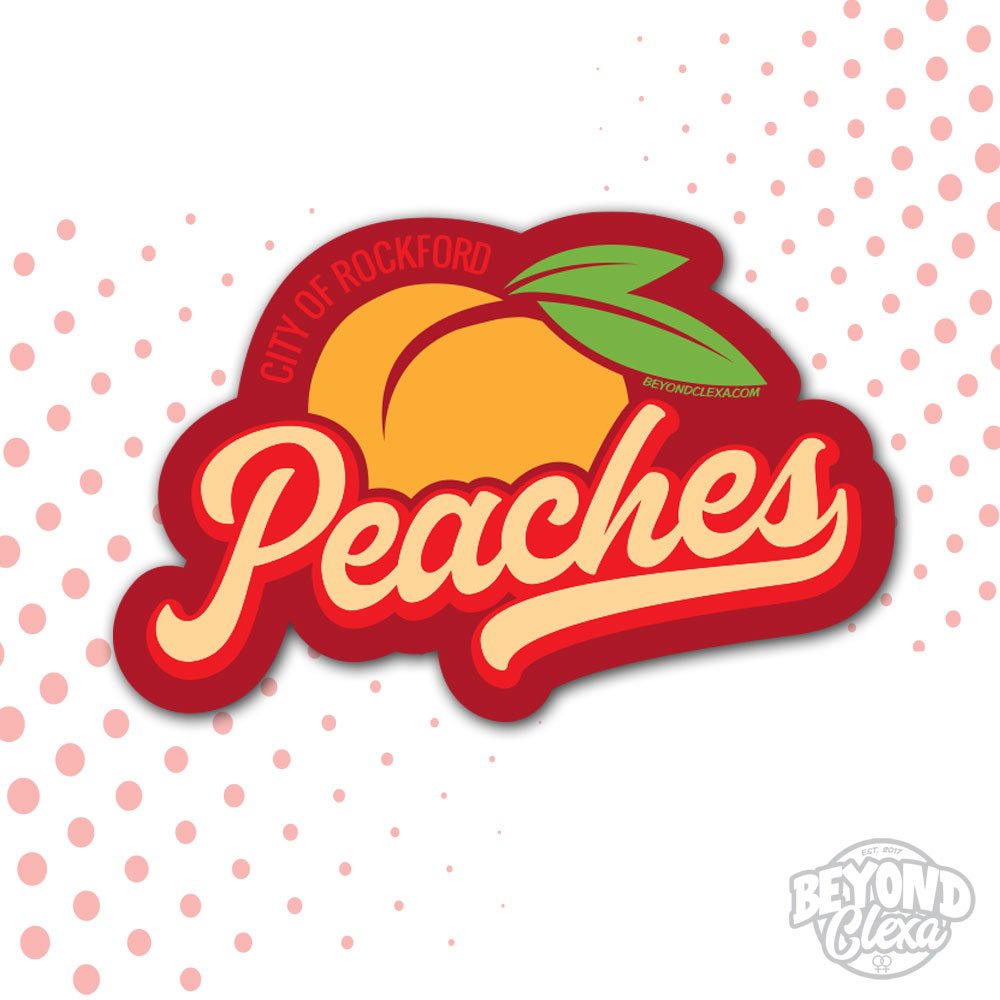 Peaches Vinyl Sticker — Beyond Clexa