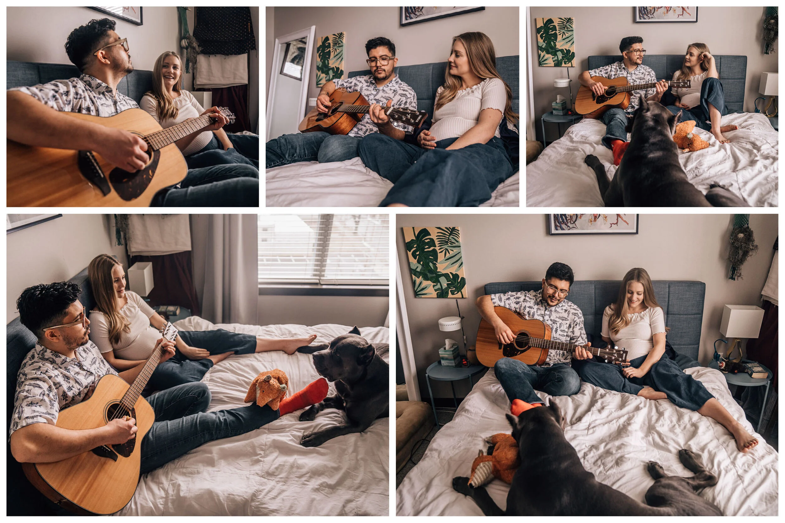 Cozy, Laid-back, In-home Maternity Session in a Lovely St. Louis Loft