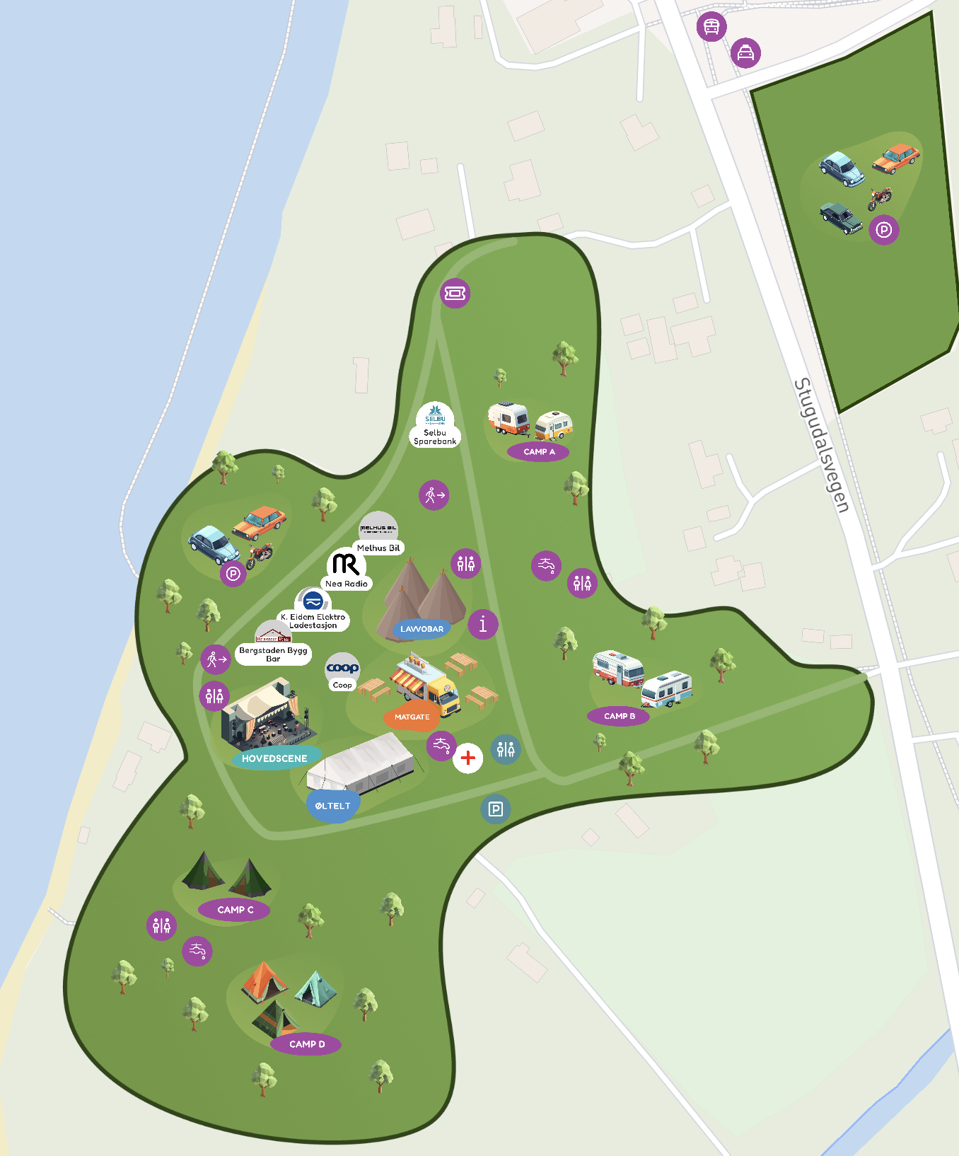 Transport og parkering — Tydalsfestivalen