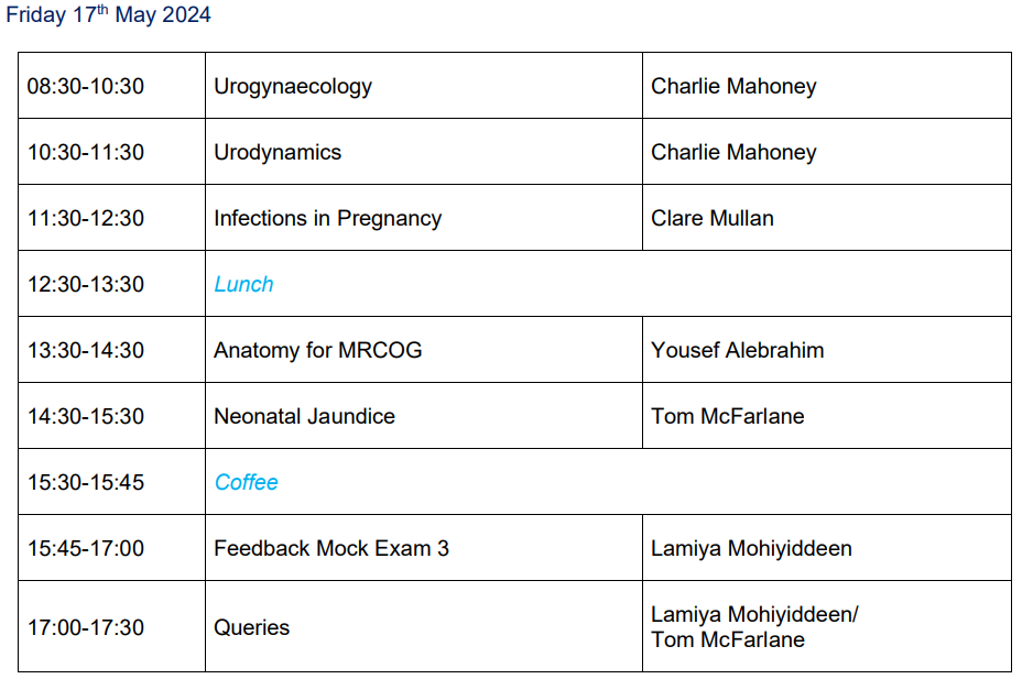 Apply Now — MRCOG Part 2 and Part 3 Course