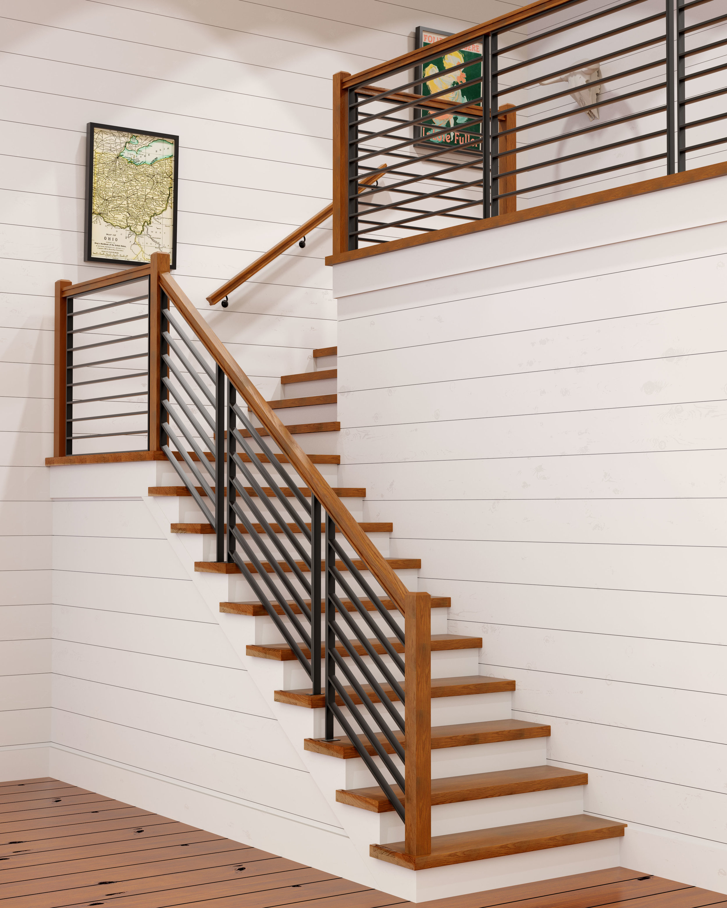 Linear Metal Panels — Oak Pointe - Custom Millwork, Specialty Stair ...