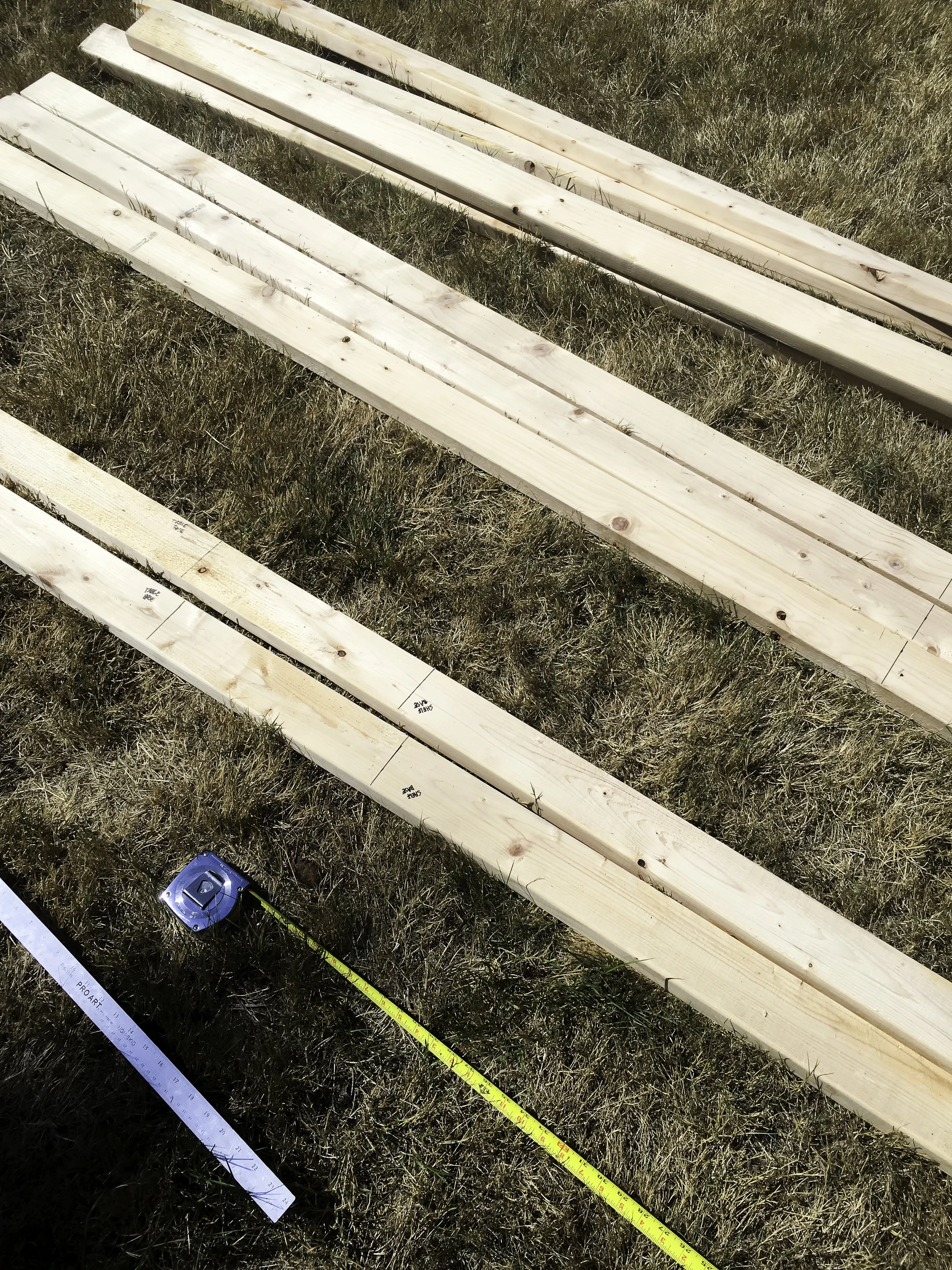 DIY Custom Cutting and Ironing Table — Points of Measure