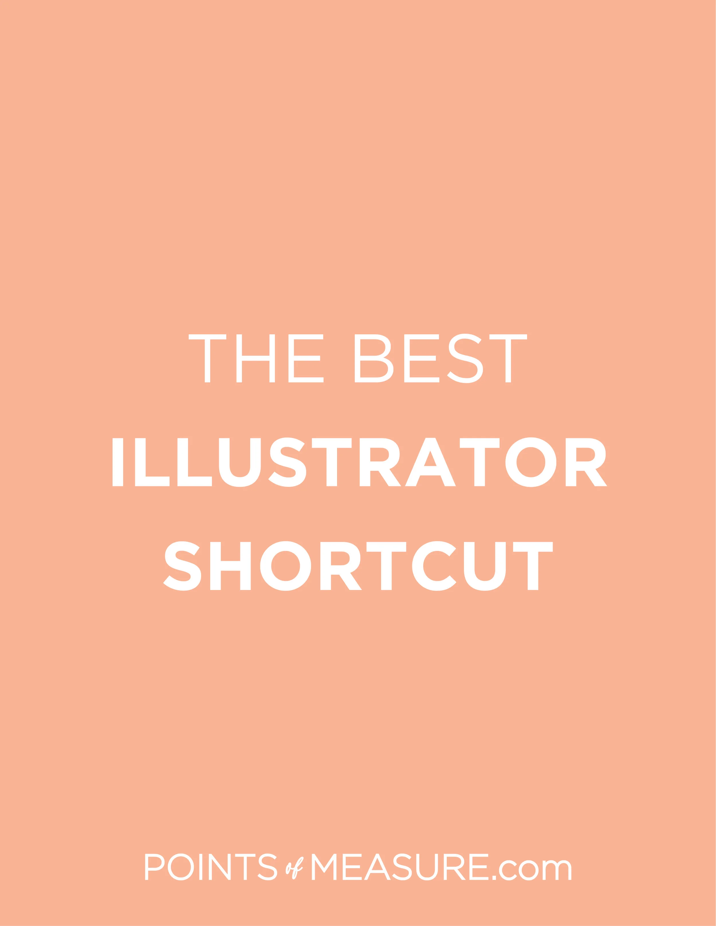 The Best Illustrator Shortcut — Points of Measure