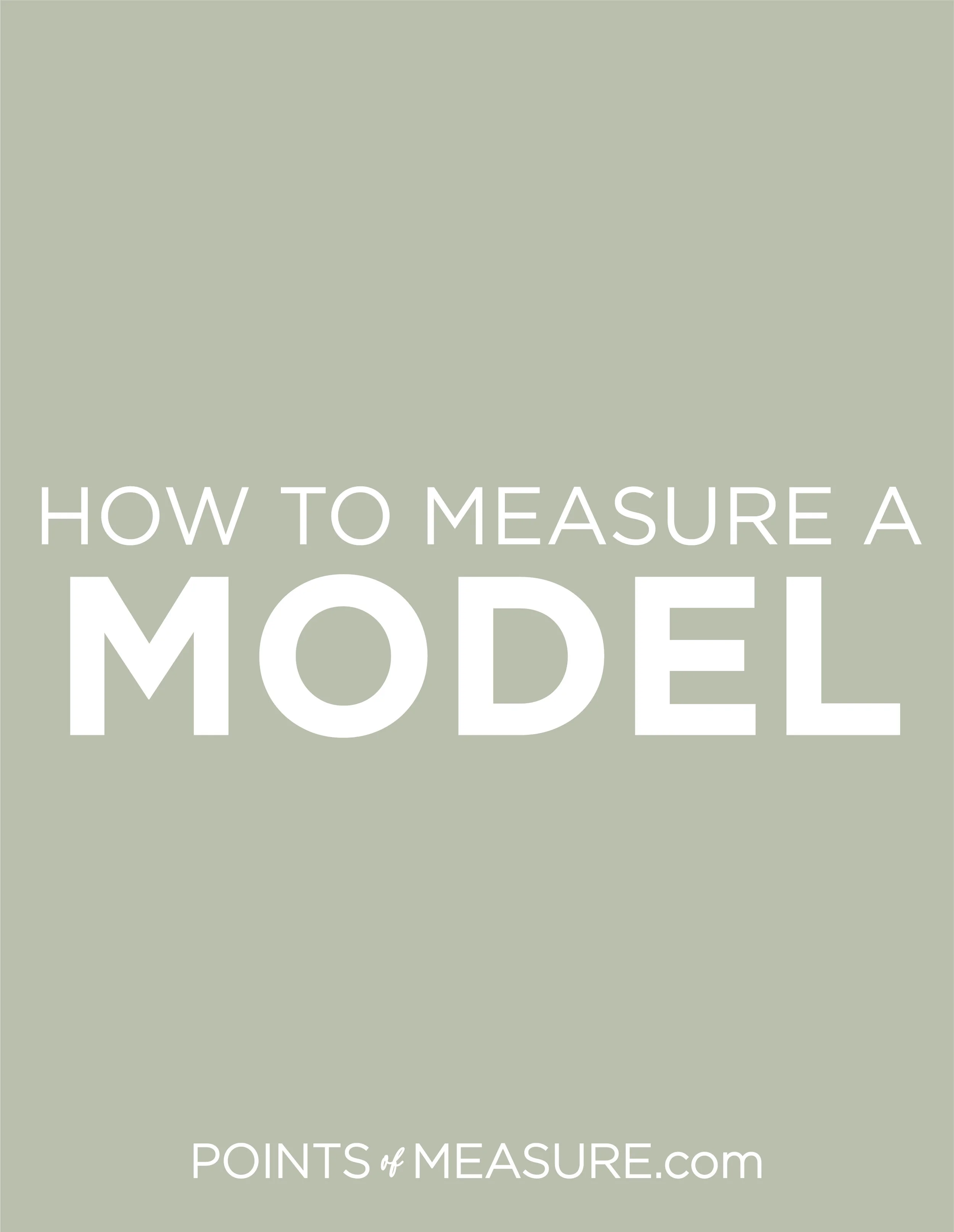 How to Fit a Garment — Points of Measure