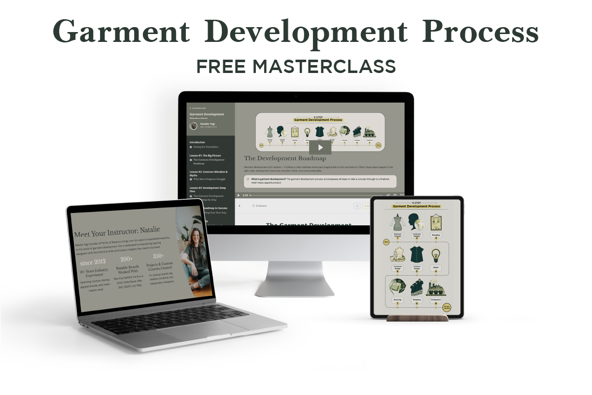 The Garment Development Process in 8 Simple Steps — Points of Measure