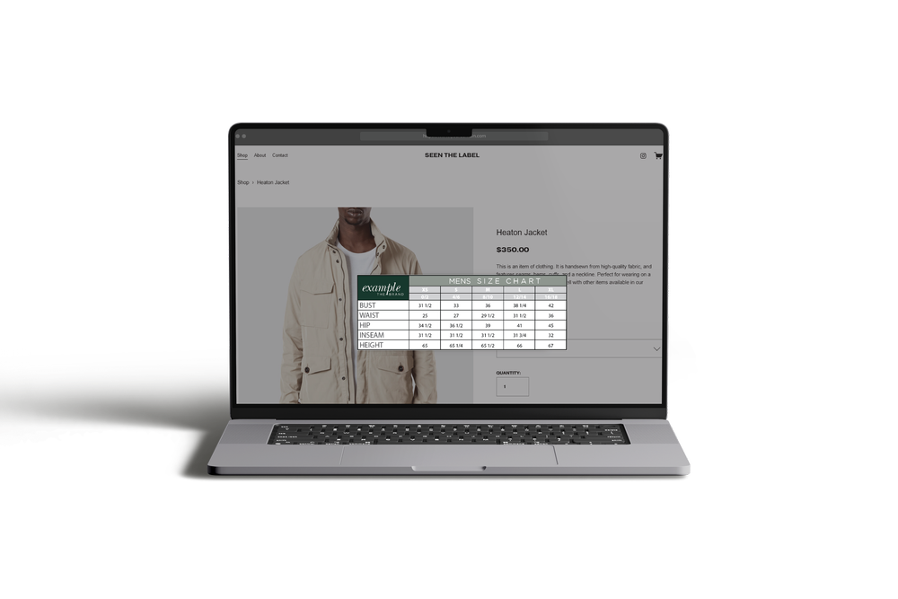Size Charts: Everything You Need to Know — Points of Measure
