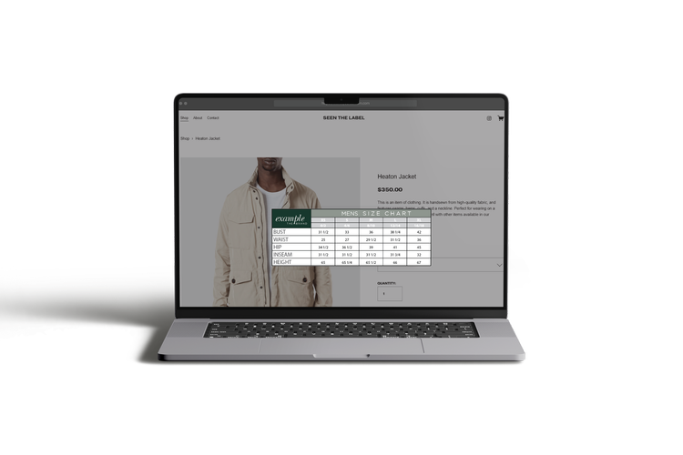 Size Charts: Everything You Need to Know — Points of Measure