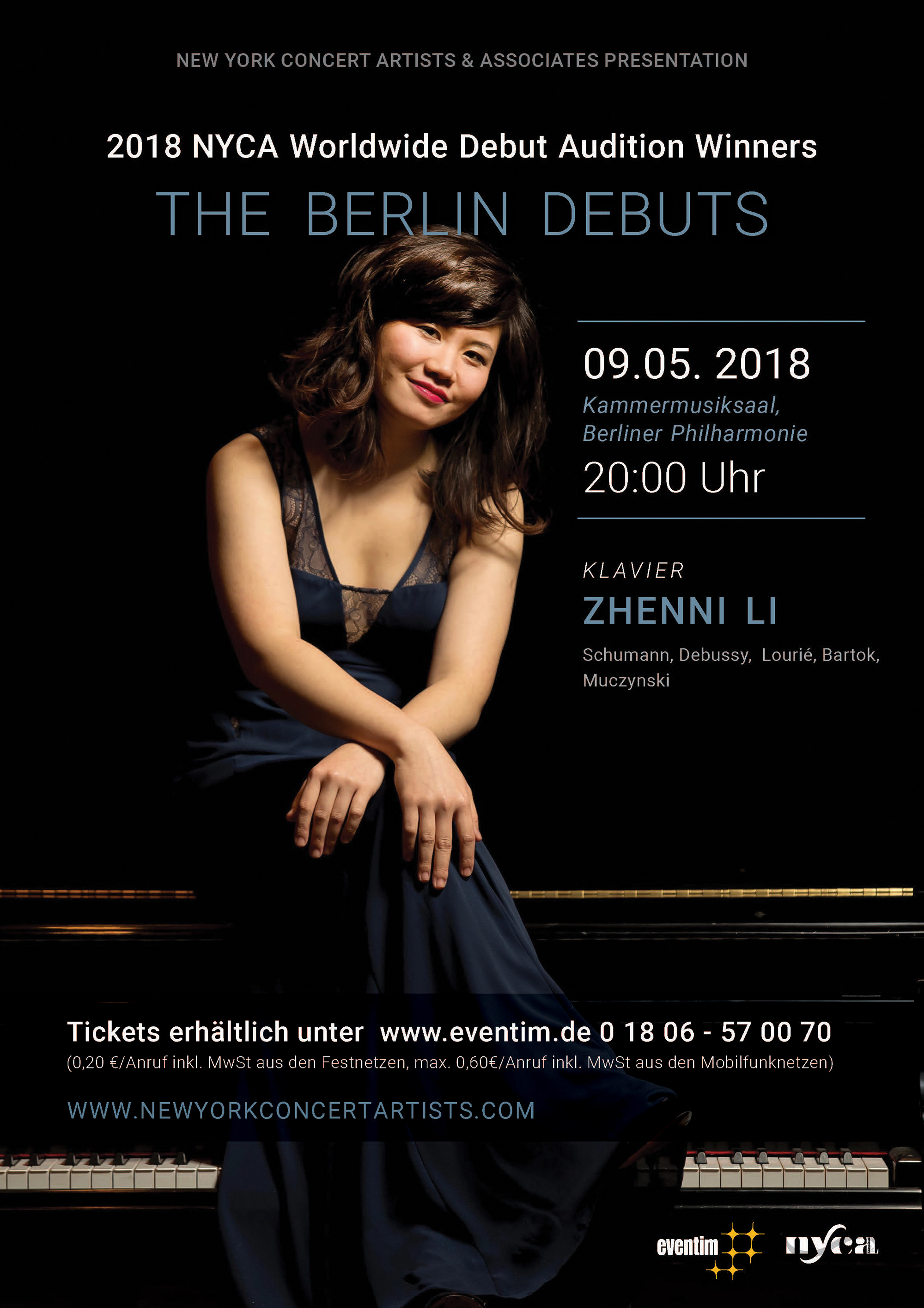 Zhenni Li at Berlin Philharmonie Hall — New York Concert Artists ...