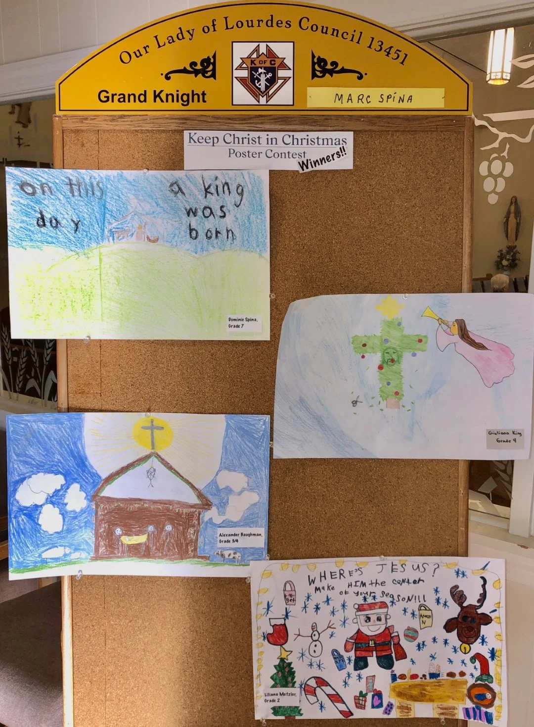 Knights of Columbus “Keep Christ in Christmas” Poster Contest — Fr ...