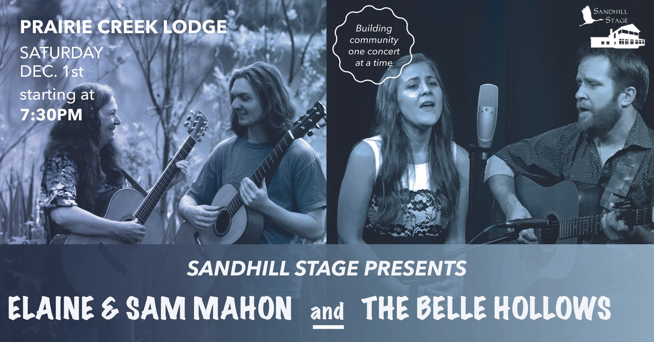 Sandhill Stage Presents: The Belle Hollows & Elaine Mahon with Sam ...