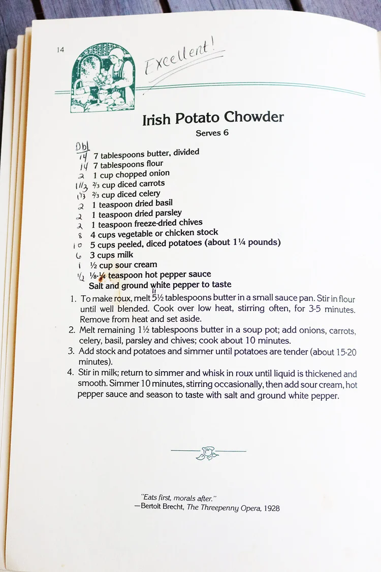 Irish Potato Chowder — Linda Malcolm