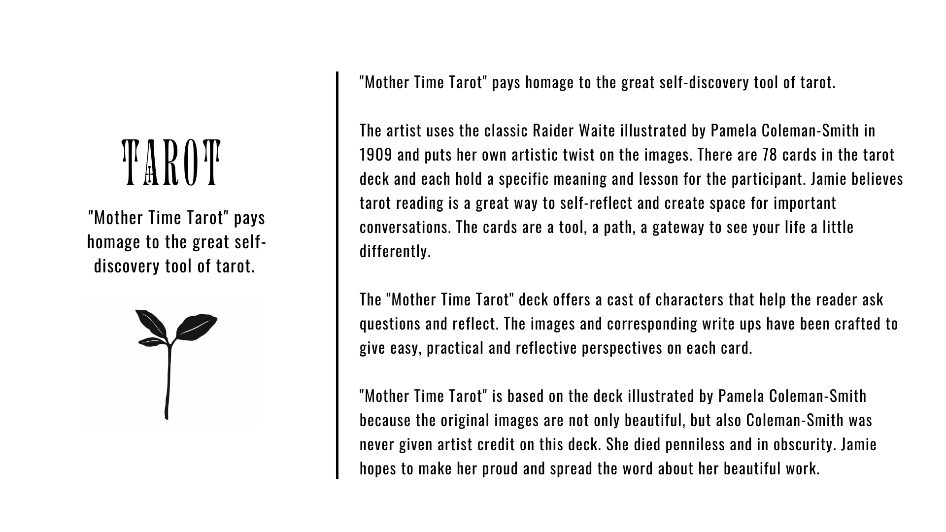 Mother Time Tarot Jamie Smith