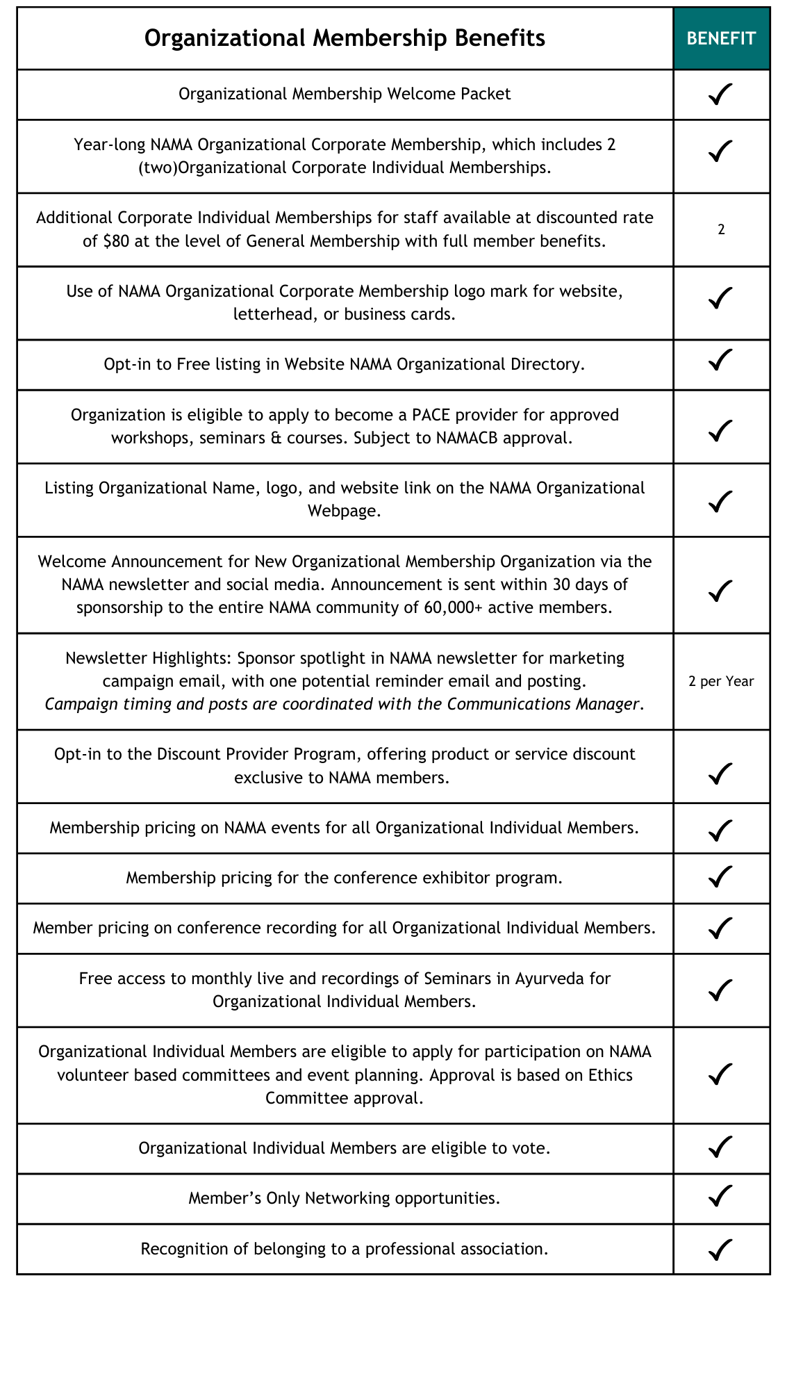 Organizational Membership — National Ayurvedic Medical Association