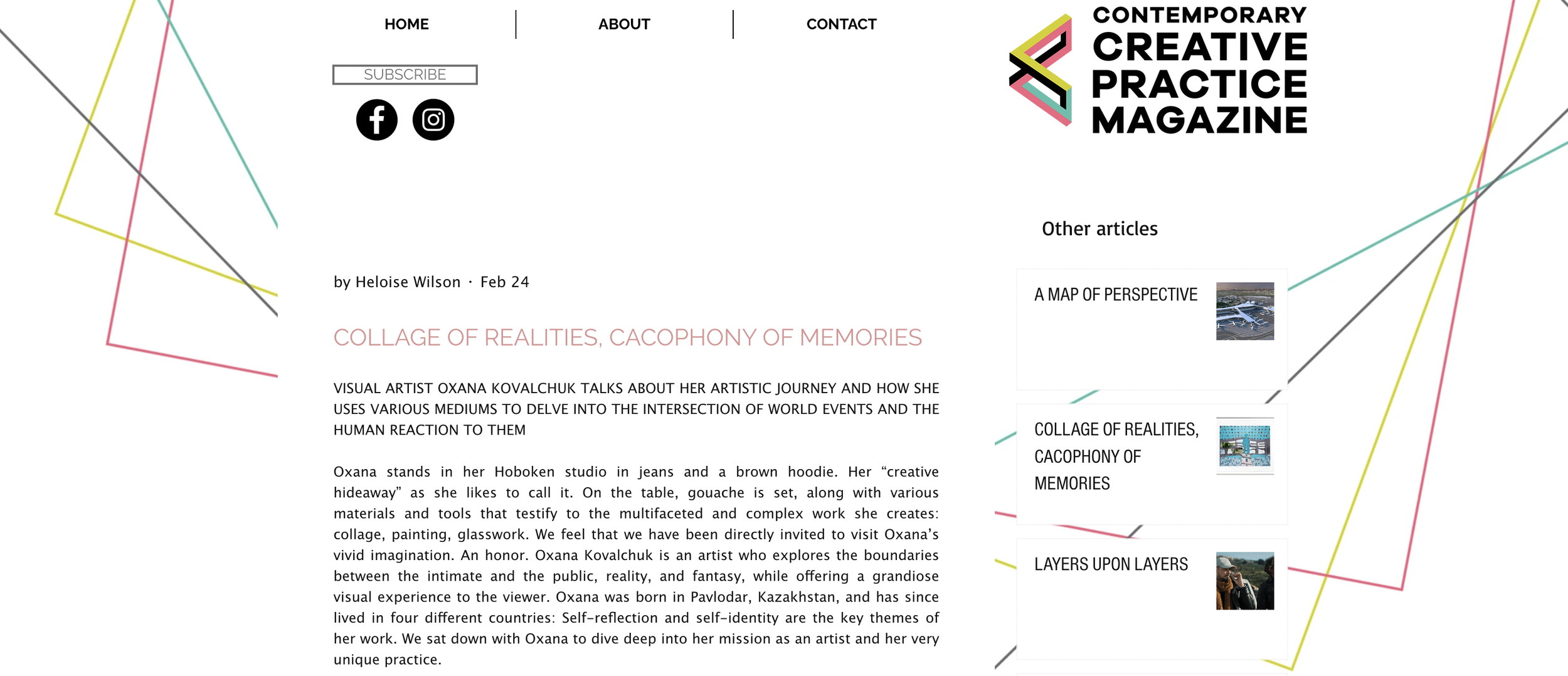 Contemporary Creative Practice, 2023 — Oxana Kovalchuk