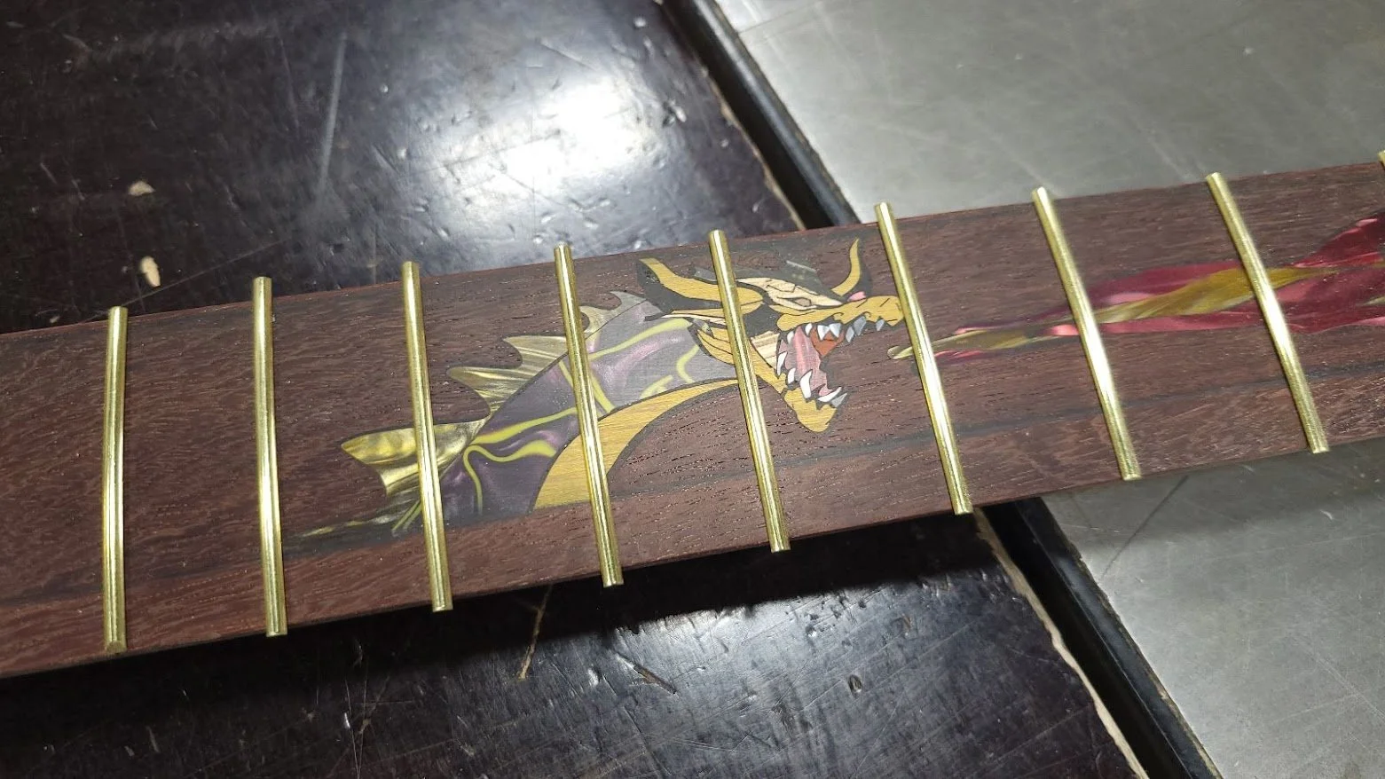 The Story of an Inlaid Dragon Fretboard — Maker Works