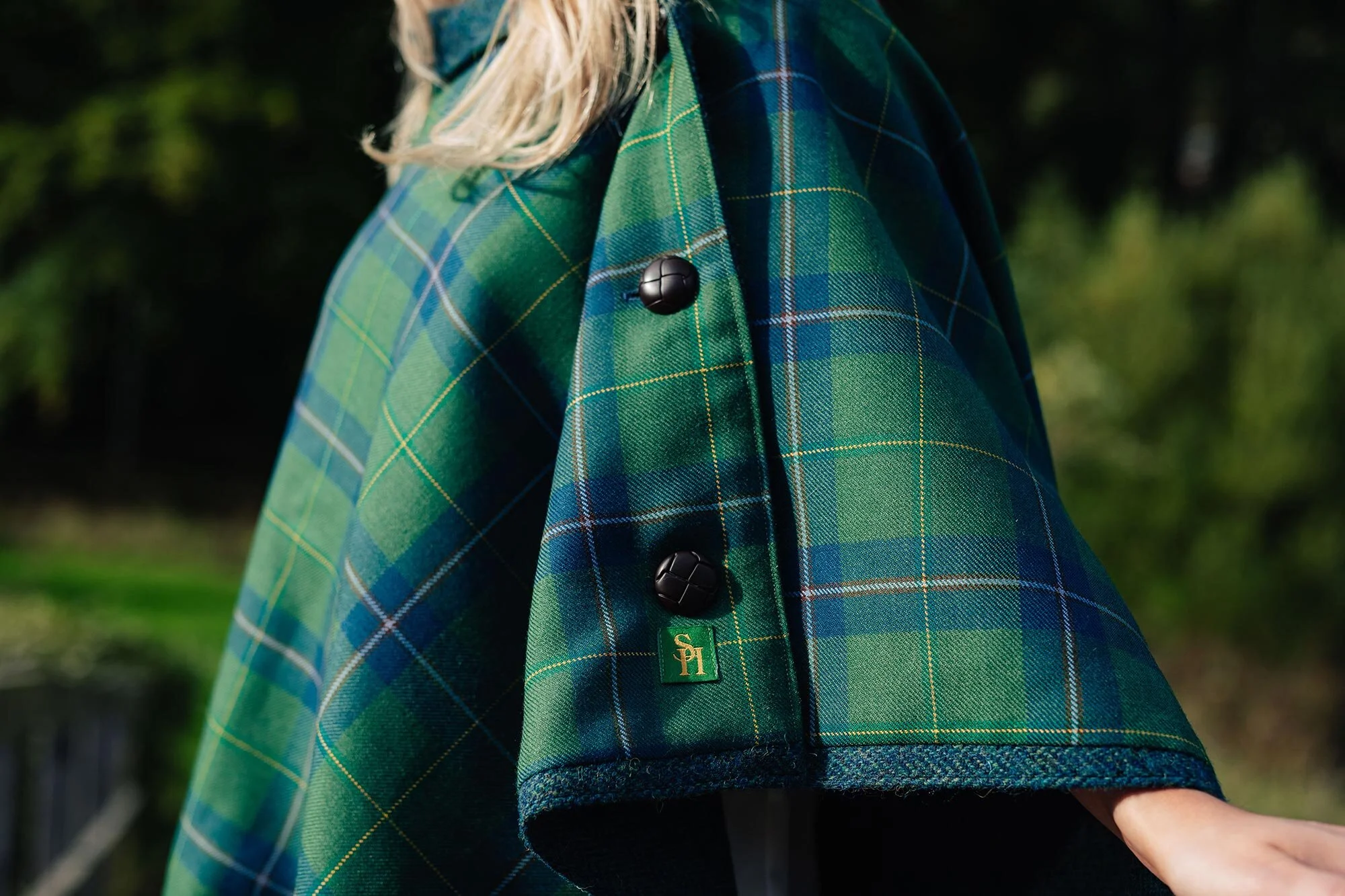 Reversible Shoulder Cape — Sherlock Holmes Tartan