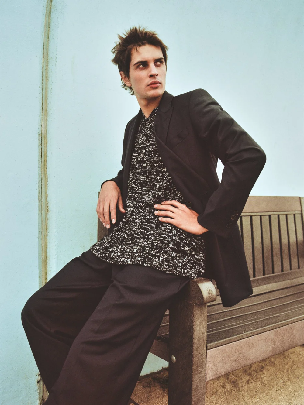 Editorial with male model Pablo Garcia at Premier with photographer ...